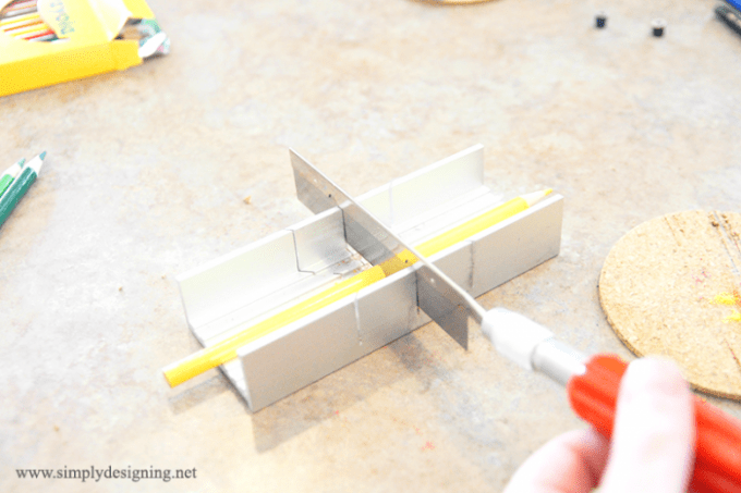 Colored Pencil Drink Coaster | Simply Designing with Ashley