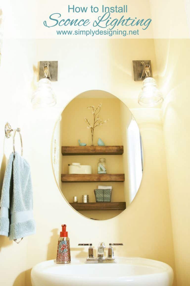 Install a New Bathroom Light Fixture | Simply Designing with Ashley