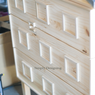 Ikea Hack: Metallic Gold Honeycomb Tarva Dresser | Simply Designing ...
