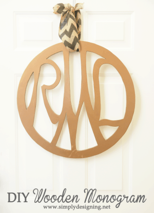 DIY Wooden Monogram | Simply Designing with Ashley