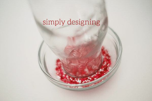Sprinkle Rimmed Glass | Simply Designing with Ashley