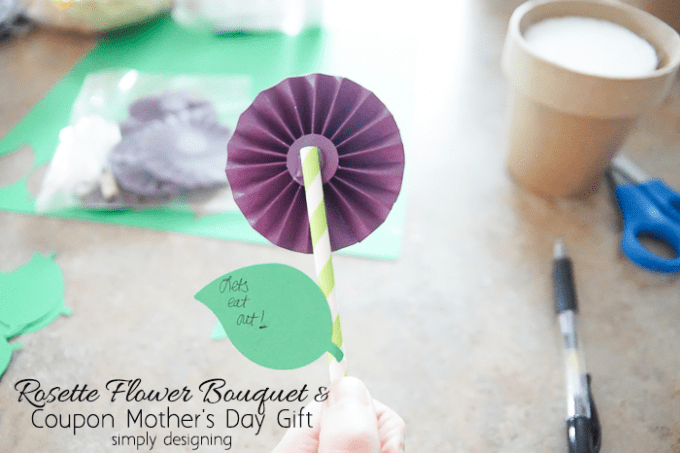 Mother's Day Gift: Coupon Rosette Flowers | Simply Designing with Ashley