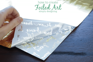 How to make stunning foiled art in minutes | Simply Designing with Ashley