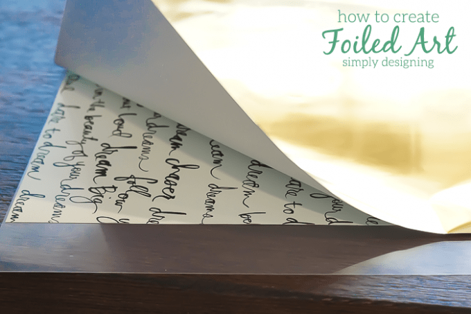 How to make stunning foiled art in minutes | Simply Designing with Ashley