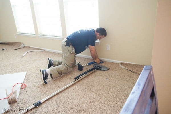 Installing New Carpet | Simply Designing with Ashley