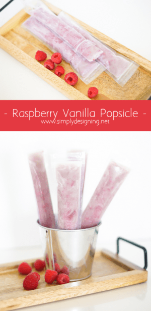 Raspberry Vanilla Popsicles | Simply Designing with Ashley