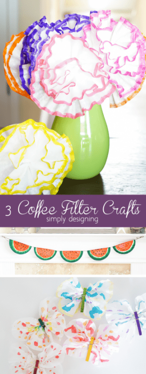 3 Coffee Filter Crafts | Simply Designing with Ashley