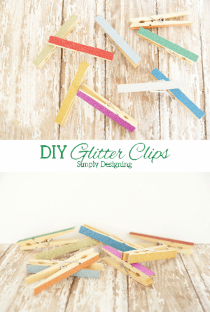 Glitter DIY Chip Clips | Simply Designing with Ashley