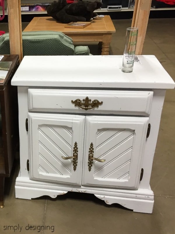 Navy Refinished Nightstand | Simply Designing with Ashley