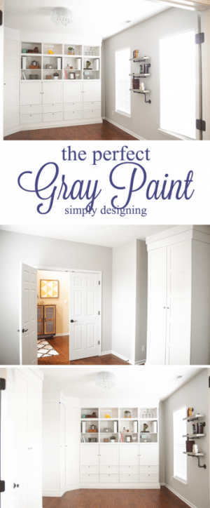 Craft Room : the Perfect Gray Paint : Part 6 | Simply Designing with Ashley