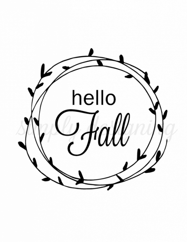 Hello Fall Printable | Simply Designing with Ashley