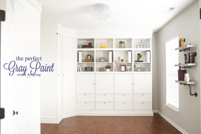 Craft Room : the Perfect Gray Paint : Part 6 | Simply Designing with Ashley