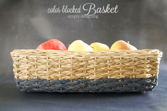 Color Blocked Basket | Simply Designing with Ashley