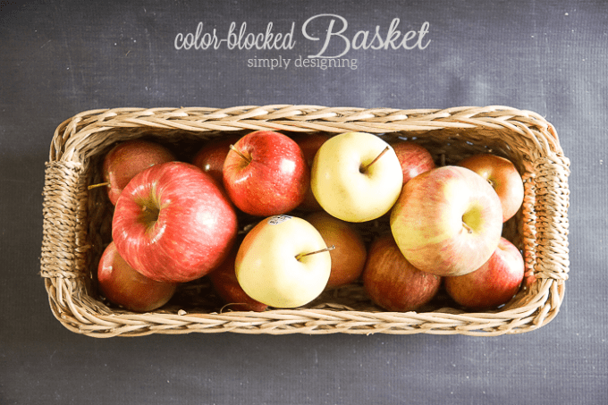 Color Blocked Basket | Simply Designing with Ashley