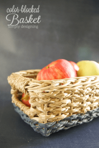 Color Blocked Basket | Simply Designing with Ashley
