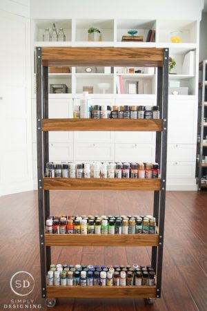 Industrial Rolling Paint Storage : Craft Room : Part 8 | Simply ...