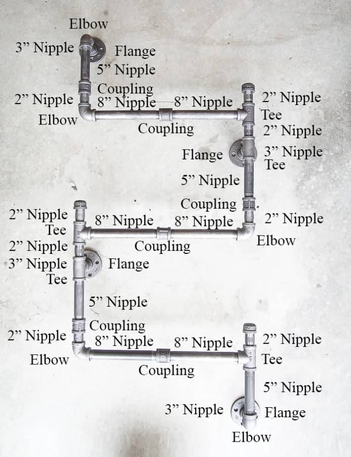 DIY Concrete Industrial Pipe Shelf : Craft Room : Part 9 | Simply ...