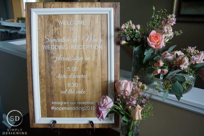 Wedding Reception + DIY Wedding Signs | Simply Designing with Ashley
