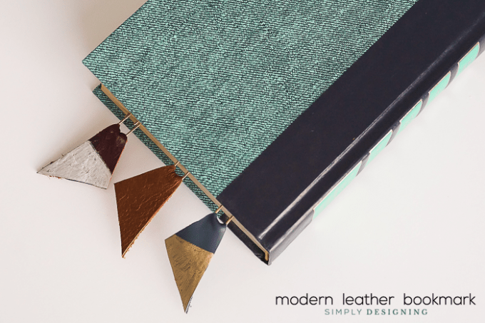 Modern Leather Bookmark | Simply Designing with Ashley