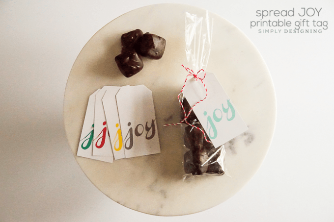 Spread Joy Printable Gift Tags | Simply Designing with Ashley