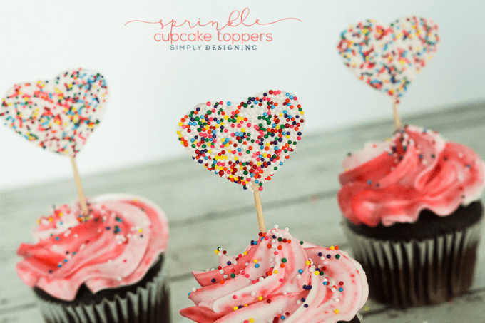 Sprinkle Cupcake Toppers | Simply Designing with Ashley