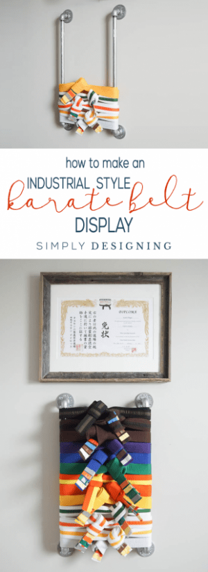 How to Make a Karate Belt Holder Easily | Simply Designing with Ashley