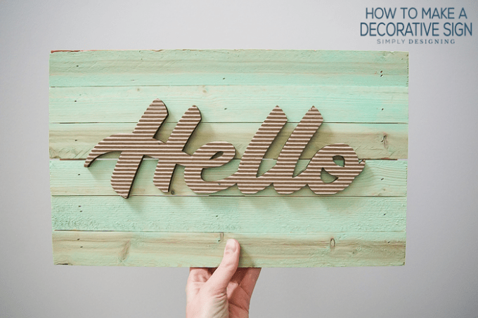 How to Make a Decorative Sign | Simply Designing with Ashley