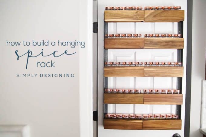 How to Build a DIY Spice Rack that can Hang on your Pantry Door