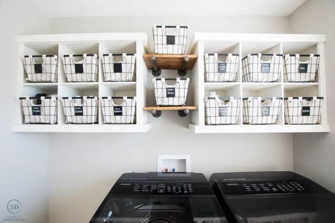 How to Organize a Laundry Room | Simply Designing with Ashley