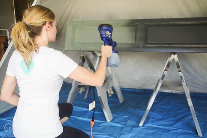 How to Paint Shutters and a Front Door | Simply Designing with Ashley