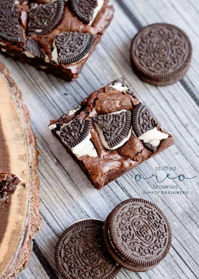 Stuffed Oreo Brownies | Simply Designing with Ashley