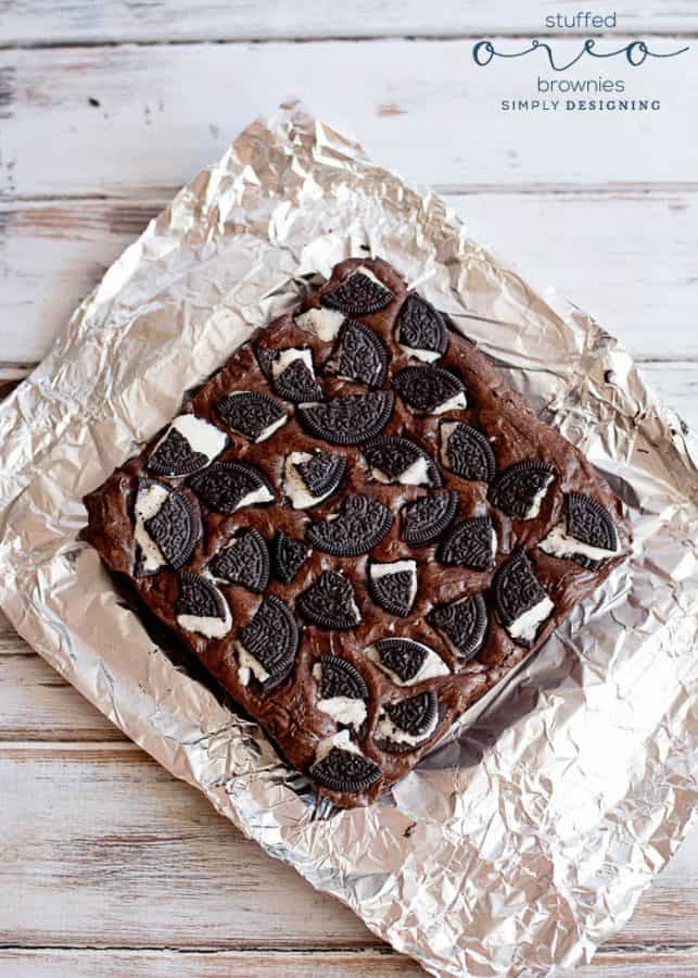 Stuffed Oreo Brownies | Simply Designing with Ashley