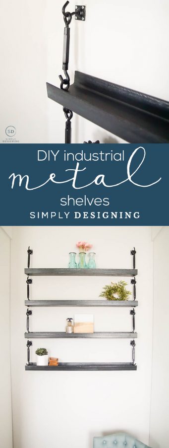 How to Make Industrial Metal Shelves | Simply Designing with Ashley