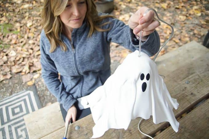 DIY Hanging Ghost Lantern | Simply Designing with Ashley