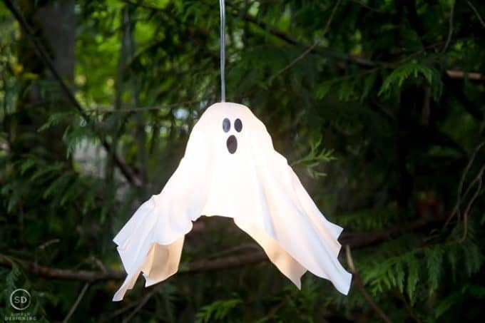 DIY Hanging Ghost Lantern | Simply Designing with Ashley
