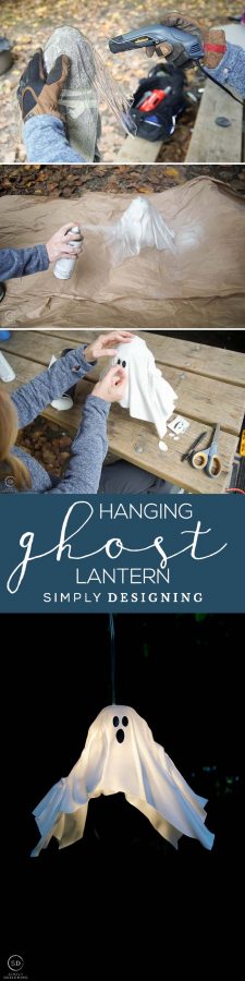 DIY Hanging Ghost Lantern | Simply Designing with Ashley