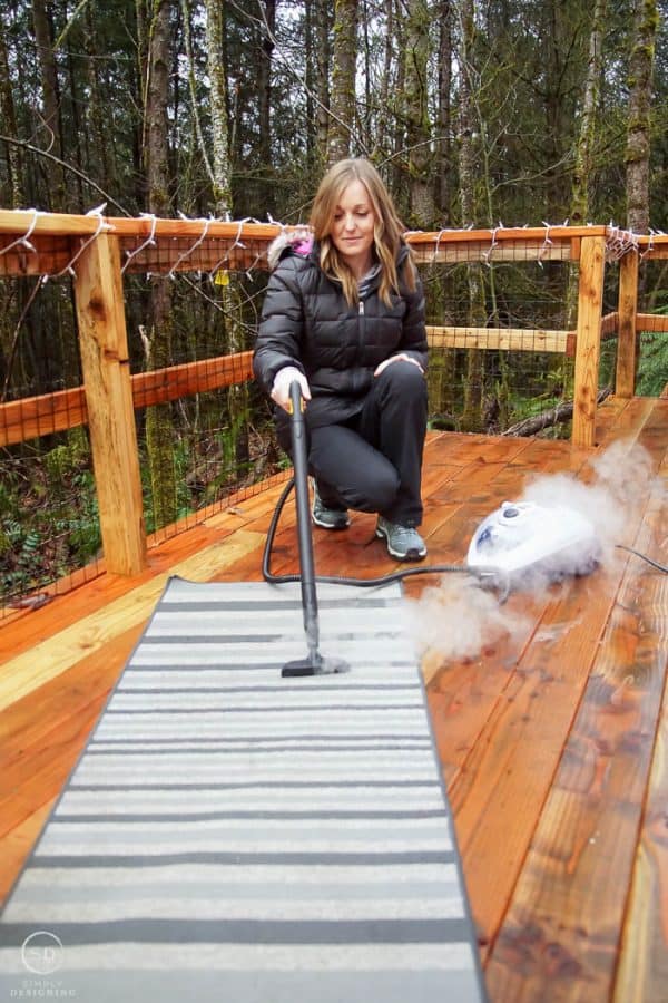 How to Steam Clean a Rug | Simply Designing with Ashley