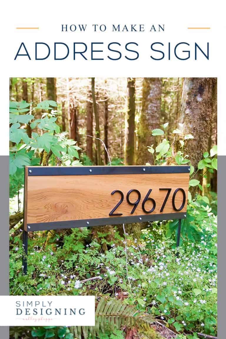 How to make an Address Sign | Simply Designing with Ashley