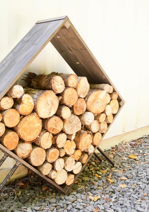 DIY Firewood Rack | Simply Designing with Ashley