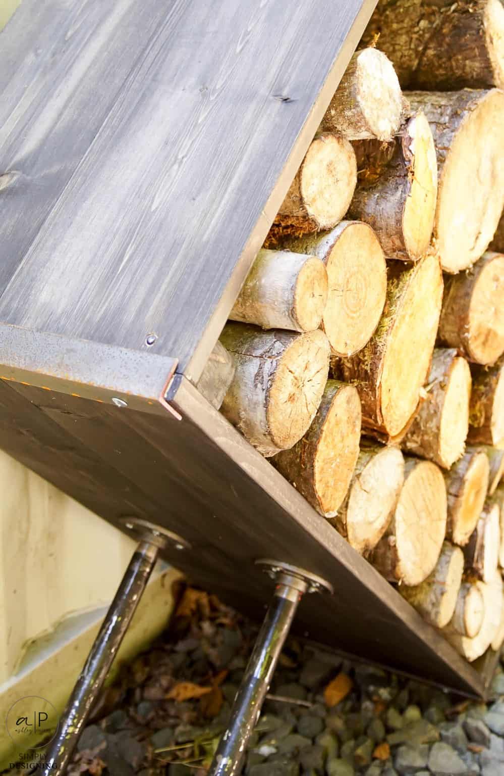 DIY Firewood Rack | Simply Designing with Ashley