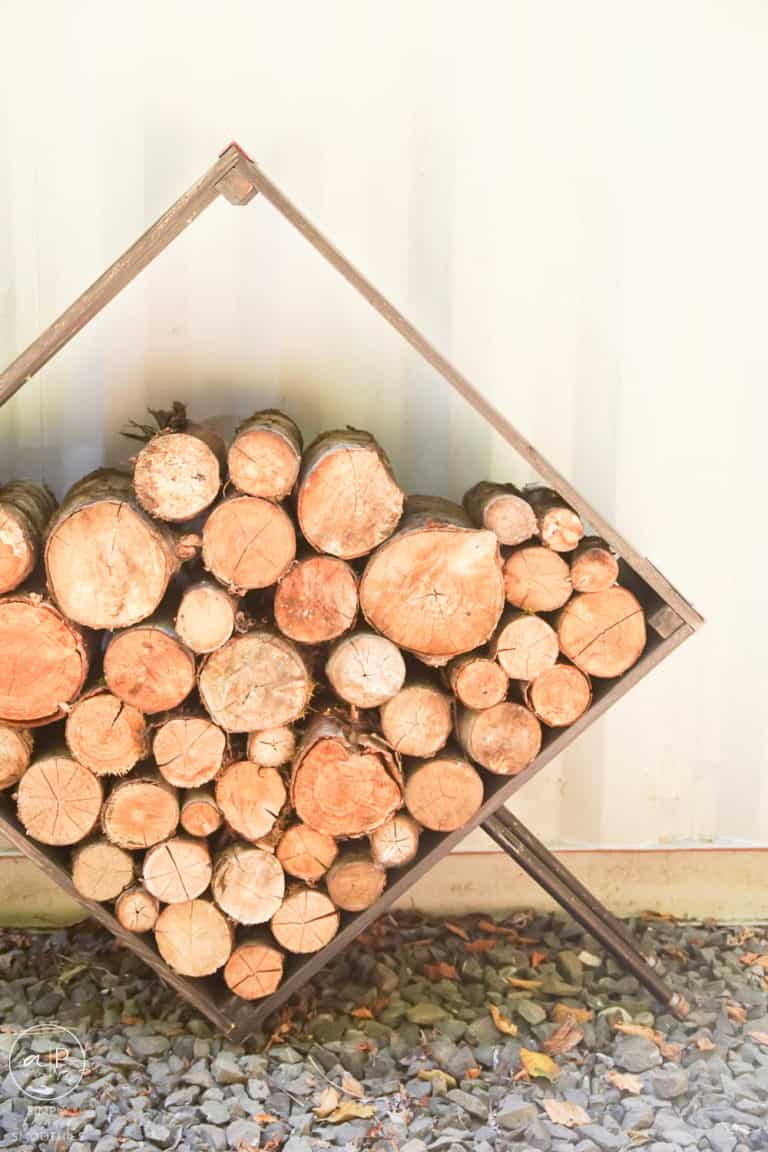 DIY Firewood Rack | Simply Designing with Ashley