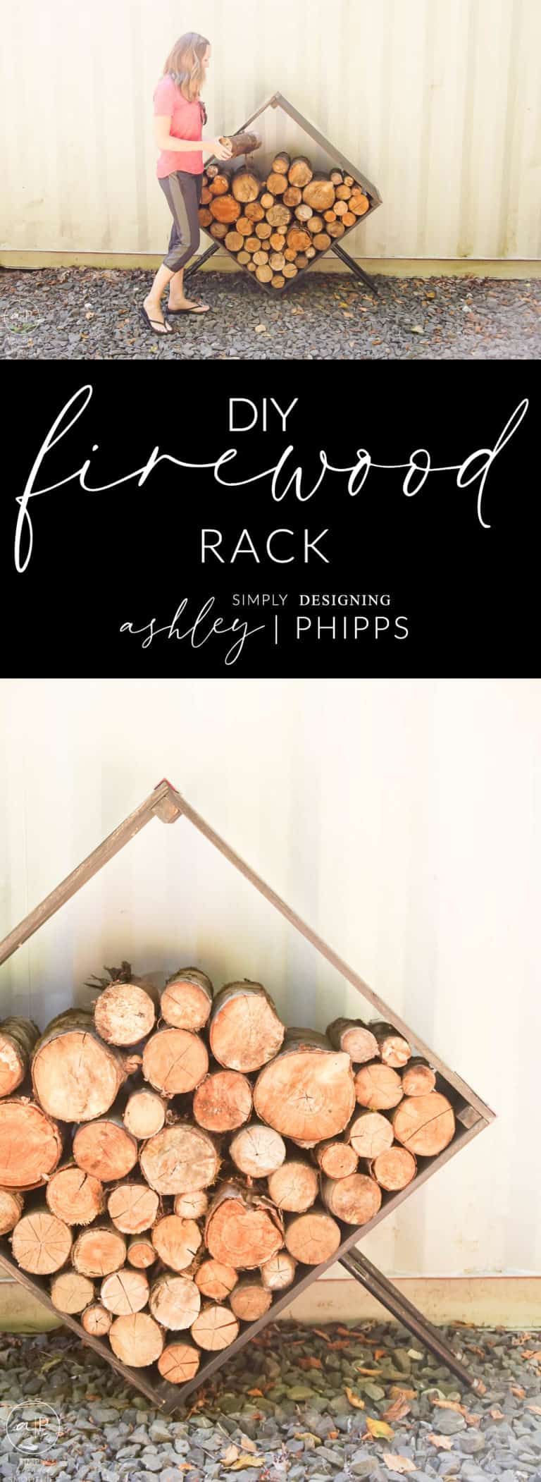 DIY Firewood Rack | Simply Designing with Ashley