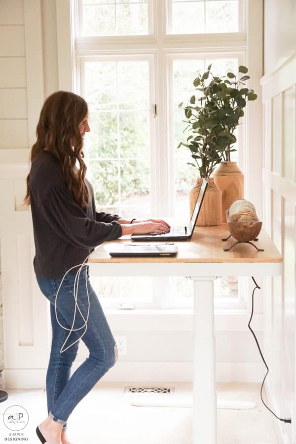 How to Style a Standing Desk: 8 Easy Ideas + Which Standing Desk I'm ...