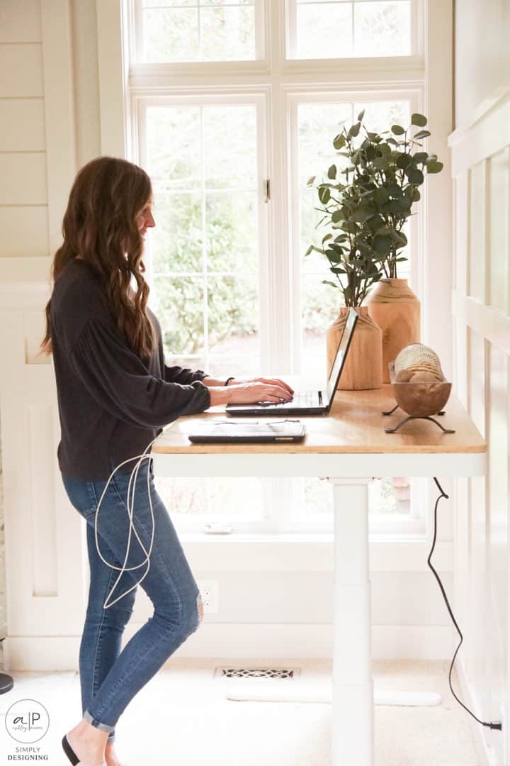 How to Style a Standing Desk: 8 Easy Ideas + Which Standing Desk I'm ...