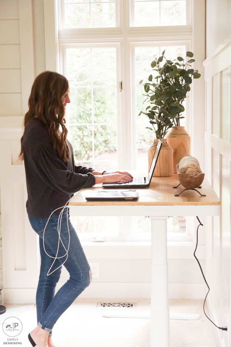 How to Style a Standing Desk: 8 Easy Ideas + Which Standing Desk I'm ...
